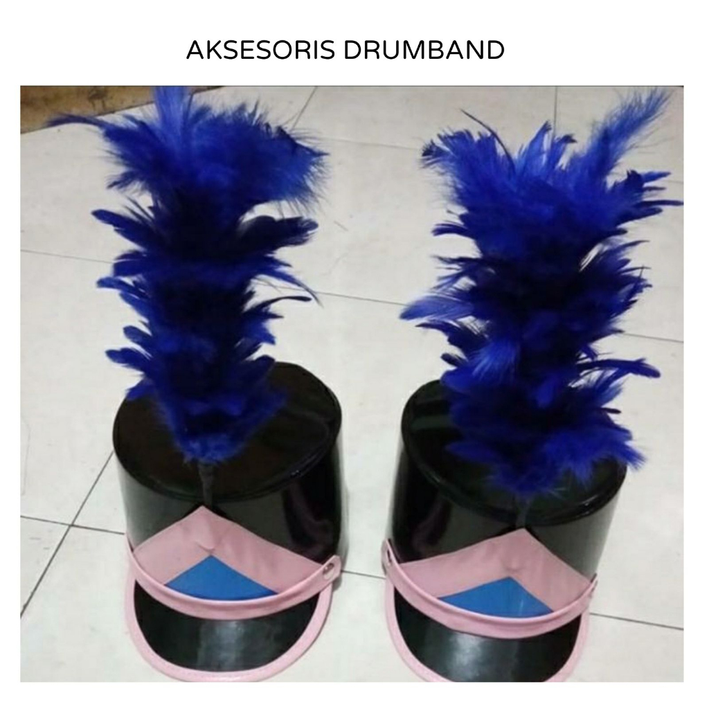 Jual AKSESORIS TOPI DRUMBAND DARI BULU AYAM HALUS JEPUN MURAH - TOPI ...