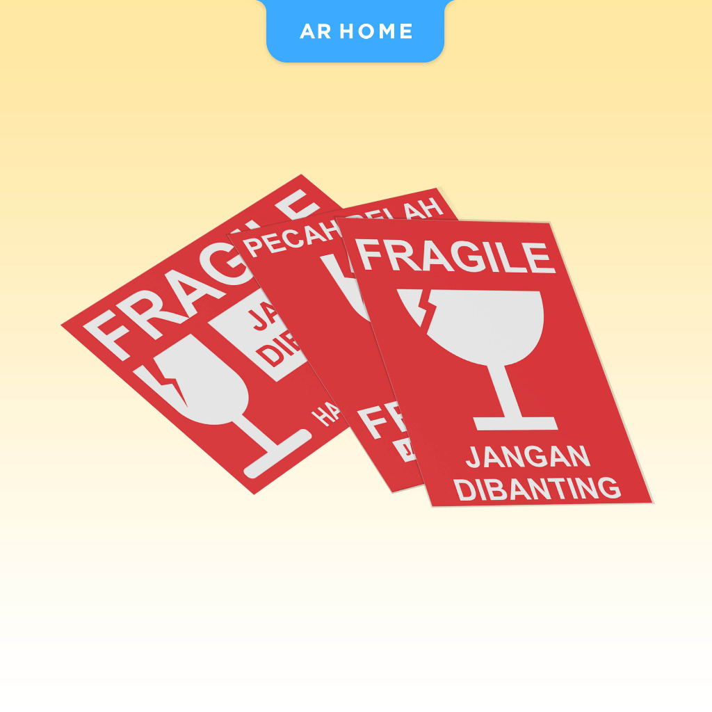 Jual Sticker Fragile, Fragile Stiker, Fragile Merah | Shopee Indonesia