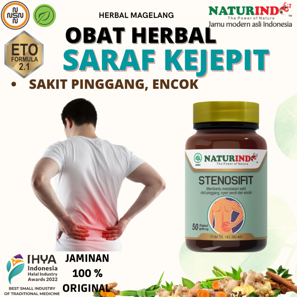 Jual Obat Saraf Kejepit Herbal Syaraf Kejepit sakit Pinggang Sampai ...