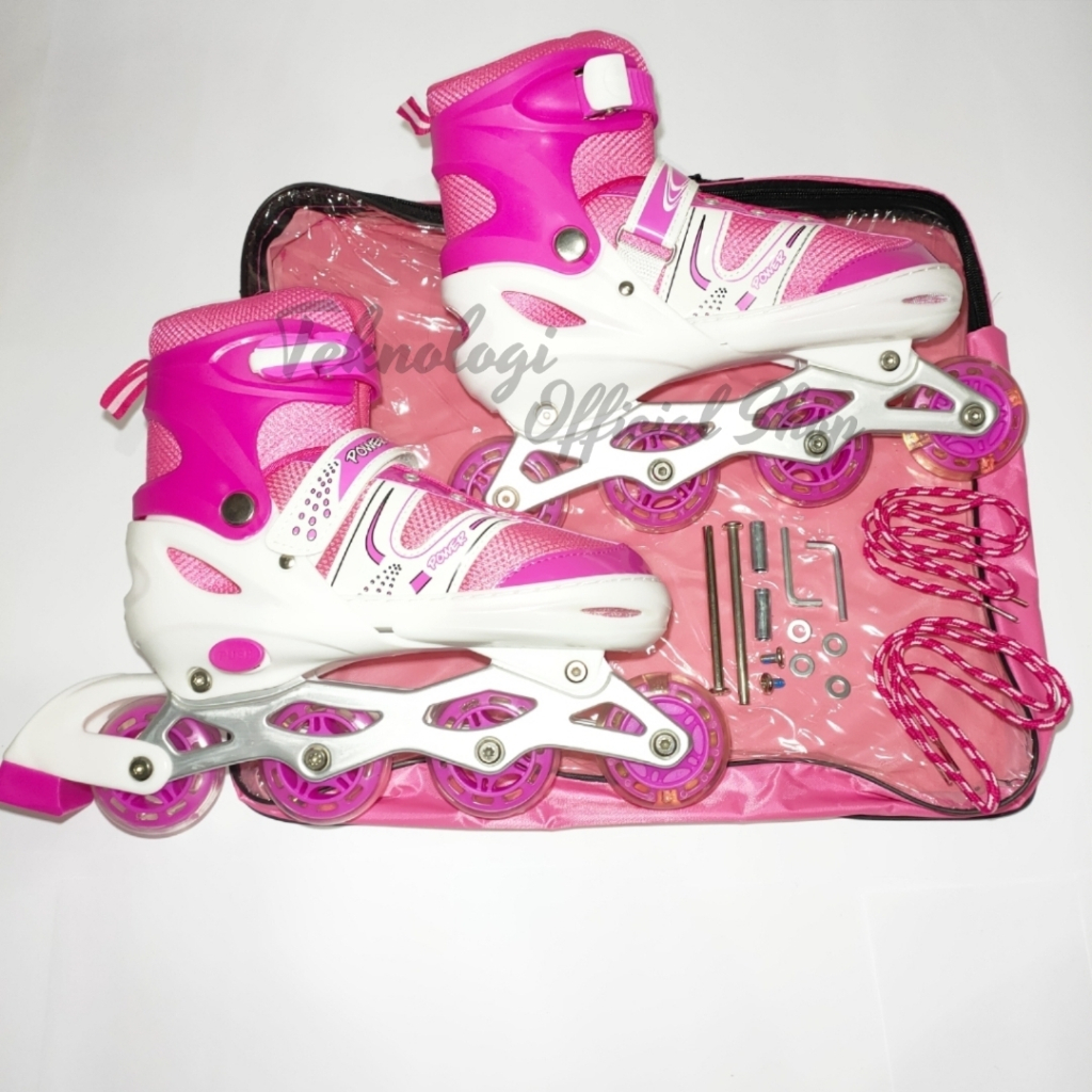 Jual PROMO !!! Sepatu Roda Anak POWER Inline Skate FULLSET /Sepatu Roda ...