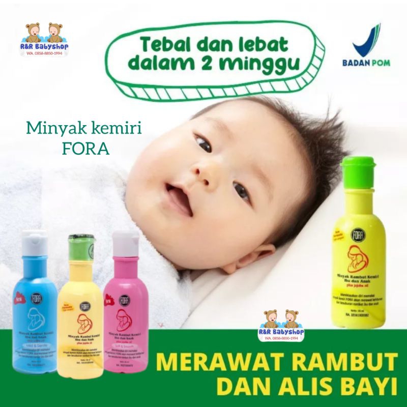 Jual FORA Minyak Kemiri penumbuh rambut bayi dan ibu / Minyak kemiriku ...