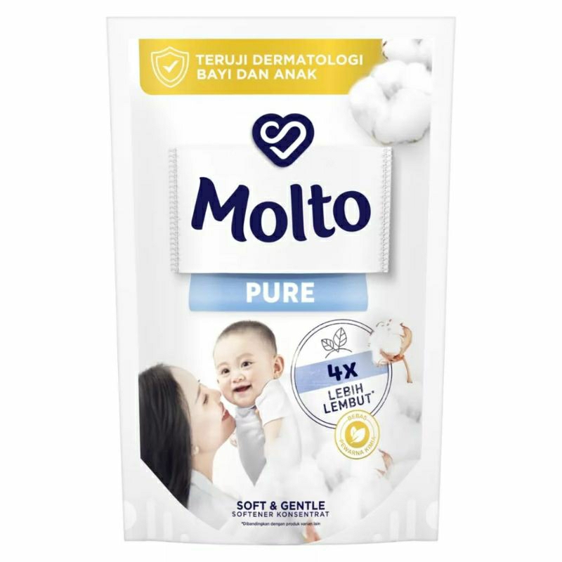 Jual molto pure soft & gentle softener konsentrat 550ml | Shopee Indonesia