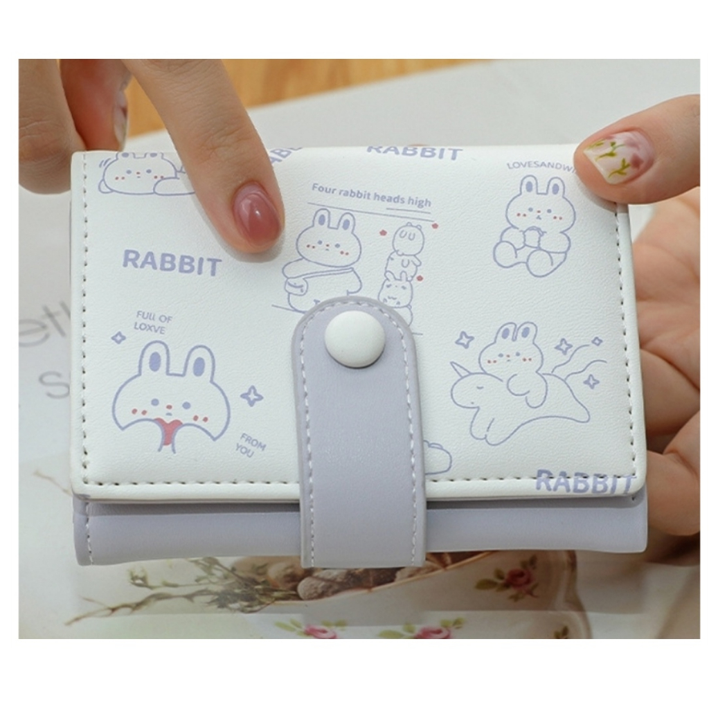 Jual DOMPET LIPAT WANITA KEKINIAN MINI LILAC KOREA RESLETING UANG KOIN ...