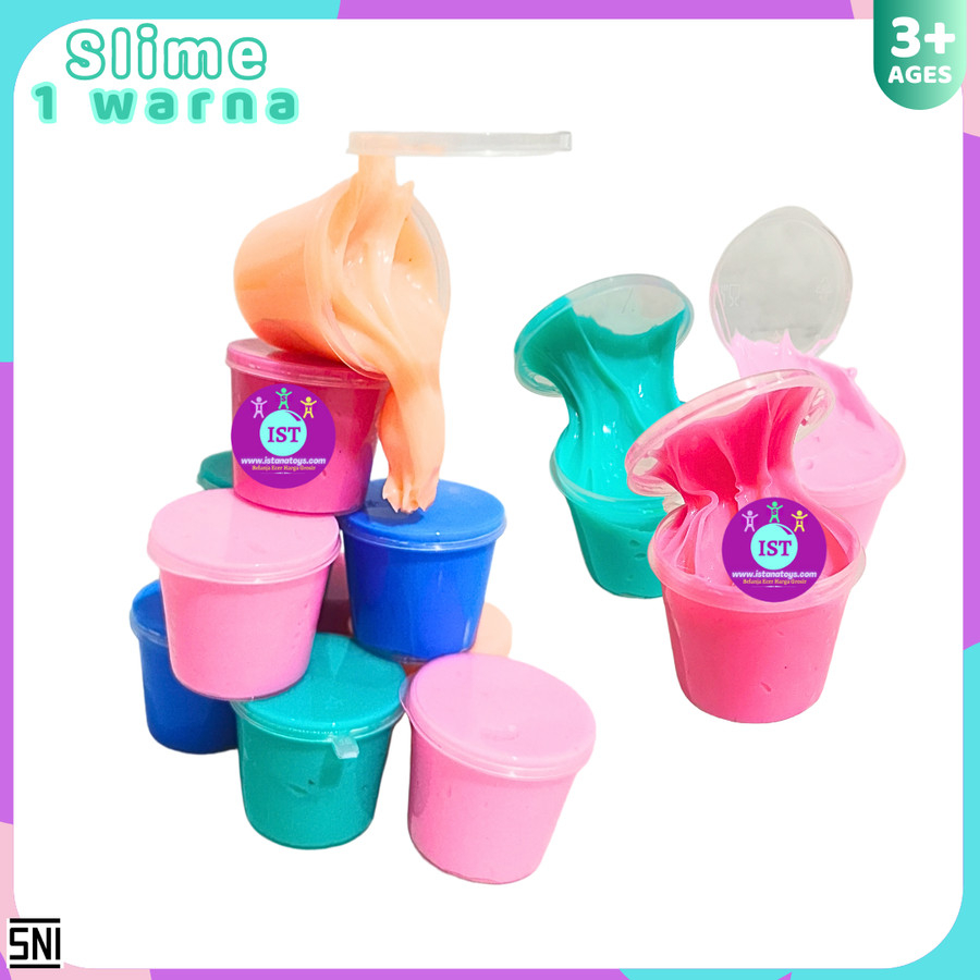 Jual COM Mainan Anak Slime 1 warna Solid - 1pc | Shopee Indonesia