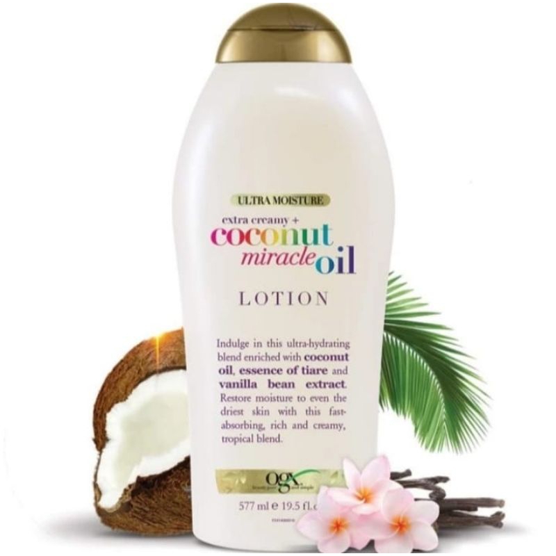 Jual OGX Extra Creamy Coconut Miracle Oil Ultra Moisture Body Lotion ...