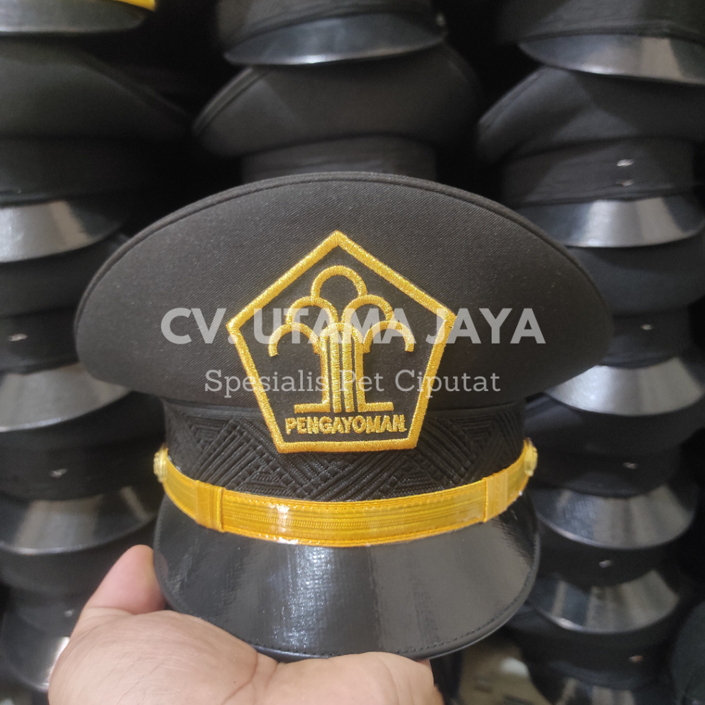 Jual Topi Pet PDU PENGAYOMAN ALLWORK Gol. 3A 3B 3C Terbaru KEMENKUMHAM ...