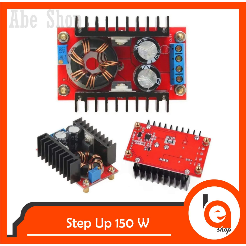Jual Step Up 150W Boost Converter DC to DC 10-32V to 12-35V Module DC ...