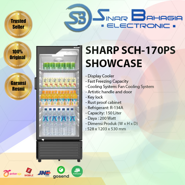 Jual SHARP SCH-170PS SHOWCASE (NEW) (KHUSUS BANDUNG) (KHUSUS BANDUNG ...
