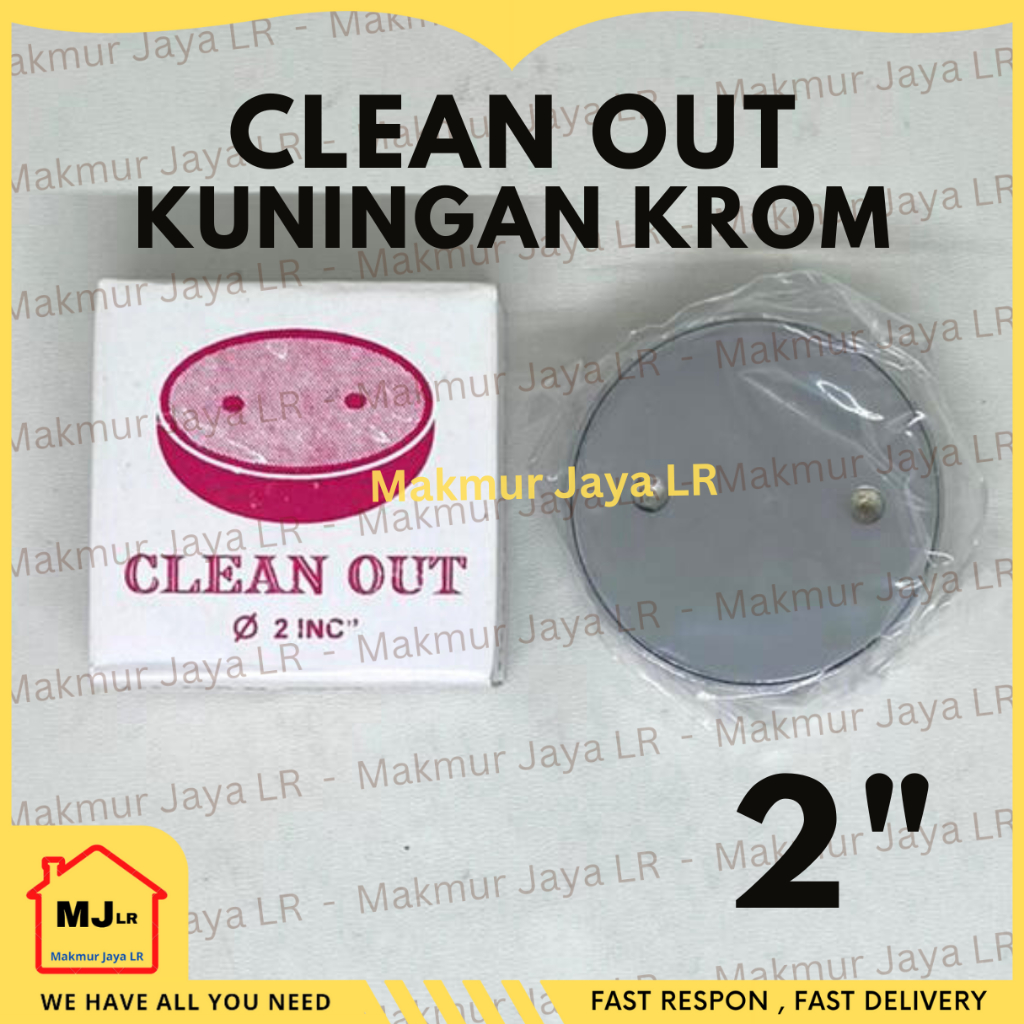 Jual CLEAN OUT 2" 2 inch CO Kuningan Krom ANTI KARAT / Floor CleanOut ...