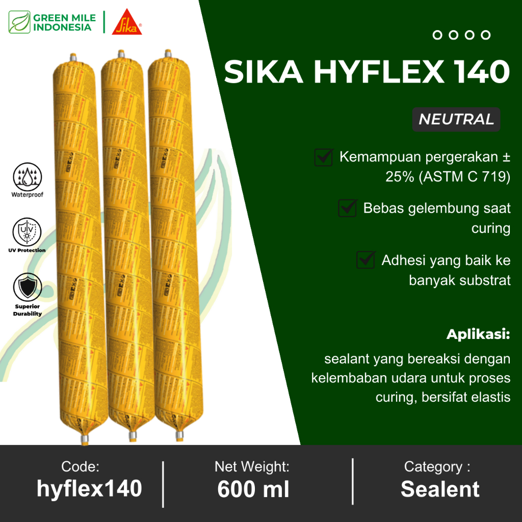 Jual SikaHyflex 140 Sika Hyflex 140 CONSTRUCTION GREY 600 ML Seal Tembok Retak | Shopee Indonesia
