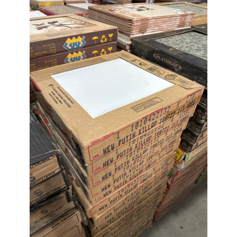 Jual KERAMIK 40x40 STARGRES NEW PUTIH KILLAP KW 1 | Shopee Indonesia