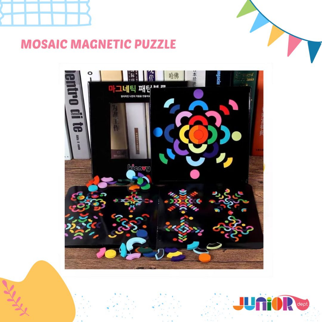 Jual Mosaic Magnetic Puzzle / Patterning Game / Tangram | Shopee Indonesia