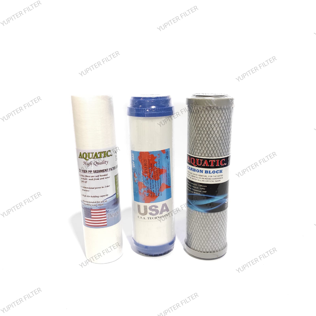 Jual Paket Catridge Filter Air Ledeng - Sediment GAC CARBON BLOCK ...