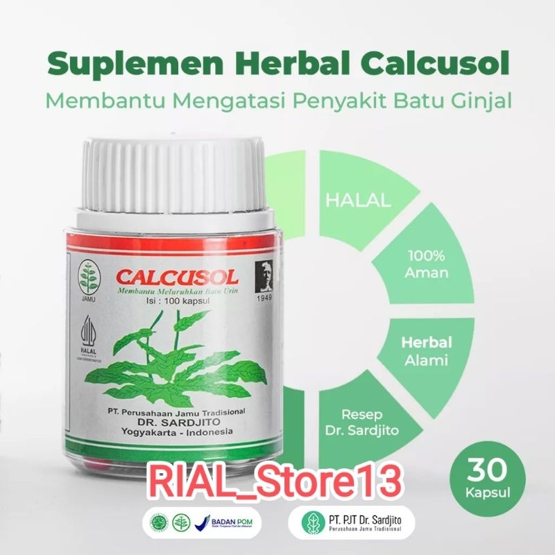 Jual Calcusol Isi 30 Kapsul & Kemasan Blister Mengobati Penyakit Batu Ginjal | Shopee Indonesia