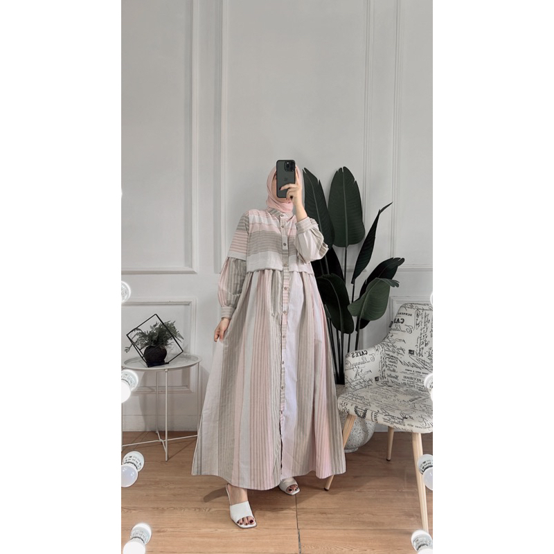 Jual dress triset/dress katun/dress athayaa/dress triset | Shopee Indonesia