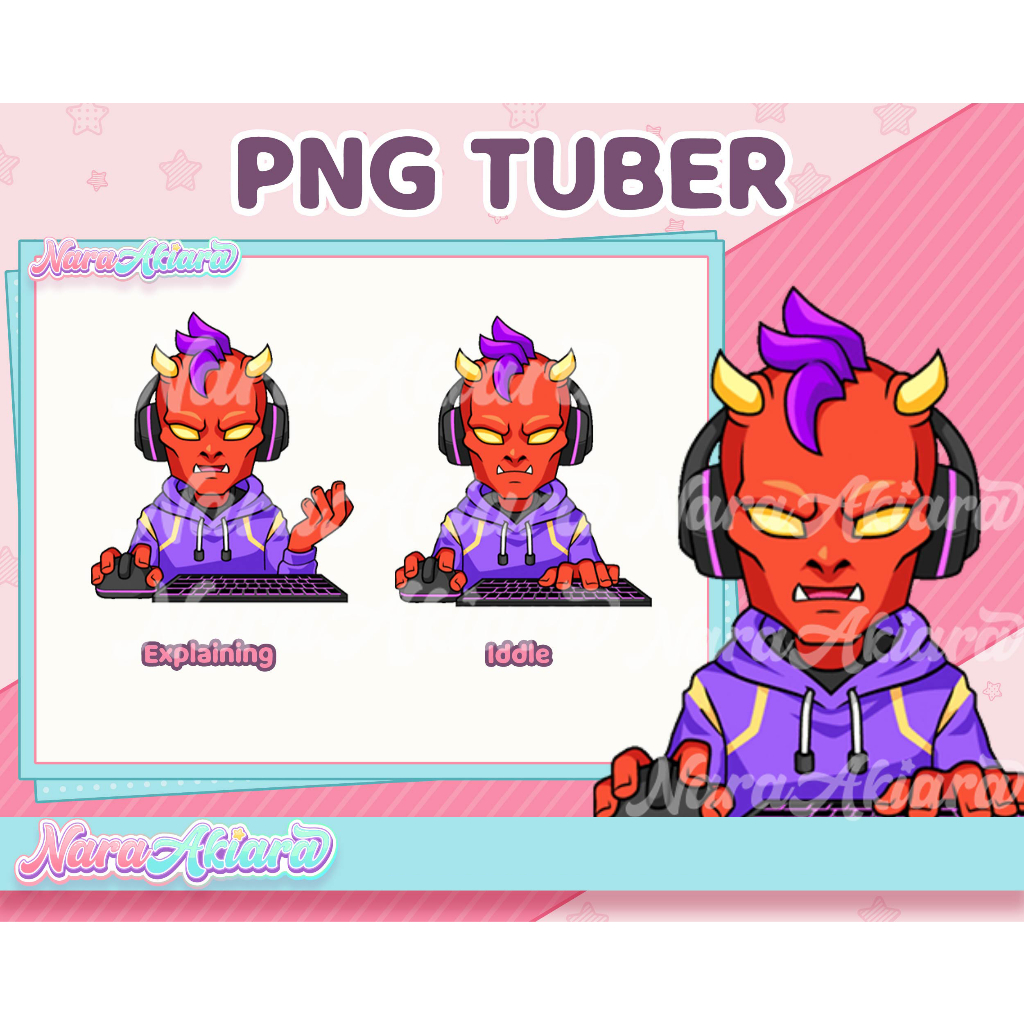 Jual Dapatkan Sekarang! PNG Tuber Dengan Karakter Lucu Untuk Streaming ...