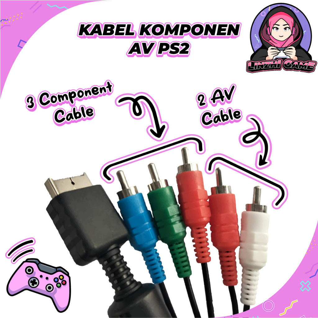 Jual KABEL KOMPONEN | CABLE COMPONENET AV Playstation PS2 PS3 | Shopee ...
