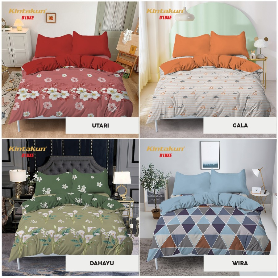 Jual BEDCOVER KINTAKUN 160 X 200 SPREI RUMBAI | Shopee Indonesia