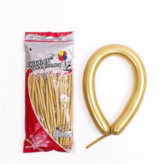 Jual 100PCS (1PACK) Balon Twist Cacing Pentil Chrome Matte Panjang 1 ...