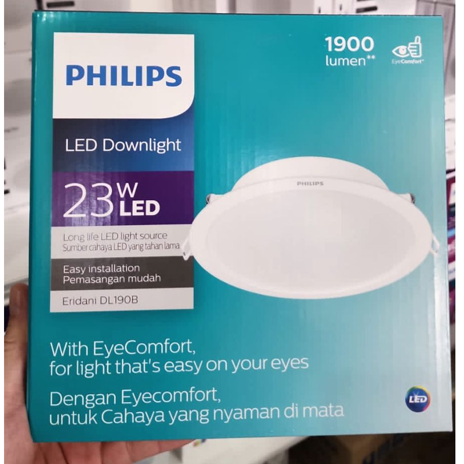 Jual Lampu LED Downlight Philips DL190B Eridani 23Watt / PHILIPS ERIDANI 23W | Shopee Indonesia