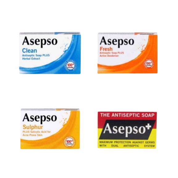 Jual Asepso Sabun 80 gr Original/Sulphur/Clean/Fresh - Kulit, Antiseptik, Gatal, Alergi | Shopee ...