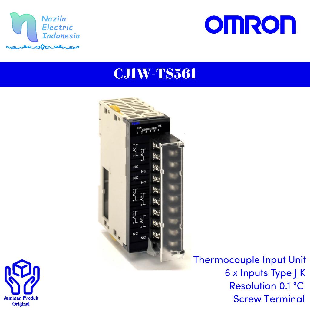 Jual Omron PLC CJ1W-TS561 Temperature Sensor Module CJ1WTS561 Original ...