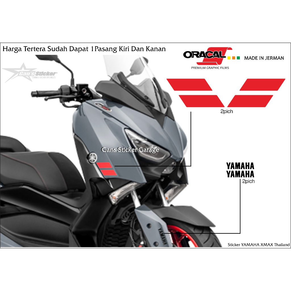 Jual STICKER YAMAHA XMAX 2020 2021 2022 sticker xmax thailand | Shopee ...