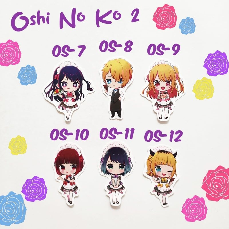 Jual Sticker Anime Oshi no Ko 2 Hoshino Ai Aqua Ruby Kana Akane Memcho ...