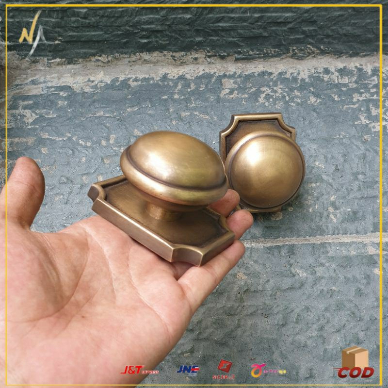 Jual Knob Pintu Rumah Handle Pintu Bahan Kuningan Ukuran 6cm | Shopee ...
