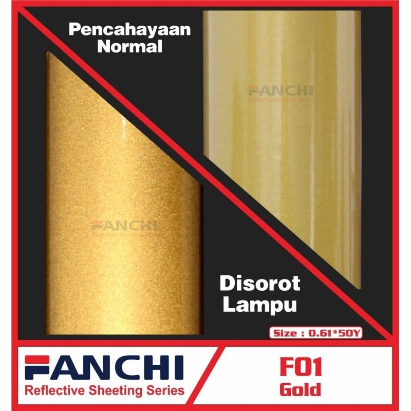 Jual Sticker Scotchlite FANCHI Reflective Series Bahan Cutting Sticker ...