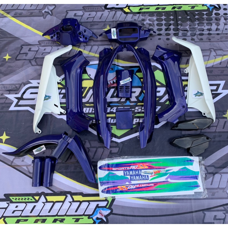 Jual BODY SET YAMAHA FORCE ONE KOTAK F1Z FIZ POSWAN KOTAK BIRU PUTIH ...