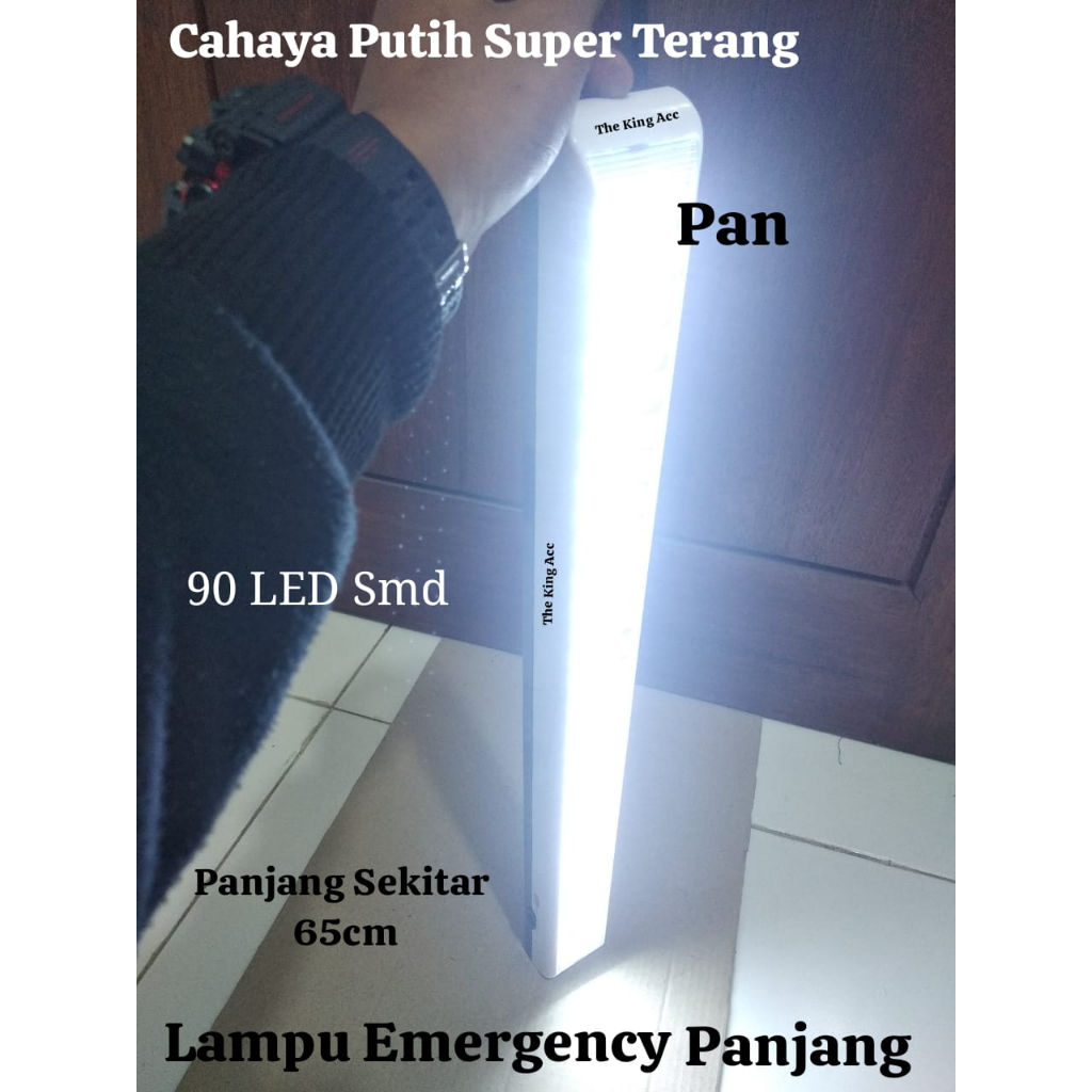Jual Lampu Led Emergency Panjang 65cm Lamp Darurat 90 LED Cas Super ...