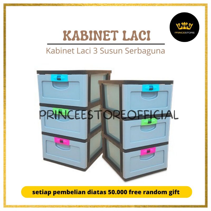 Jual (PS) LEMARI MINI KABINET FAMILY 3 SUSUN - Lemari Laci Plastik ...