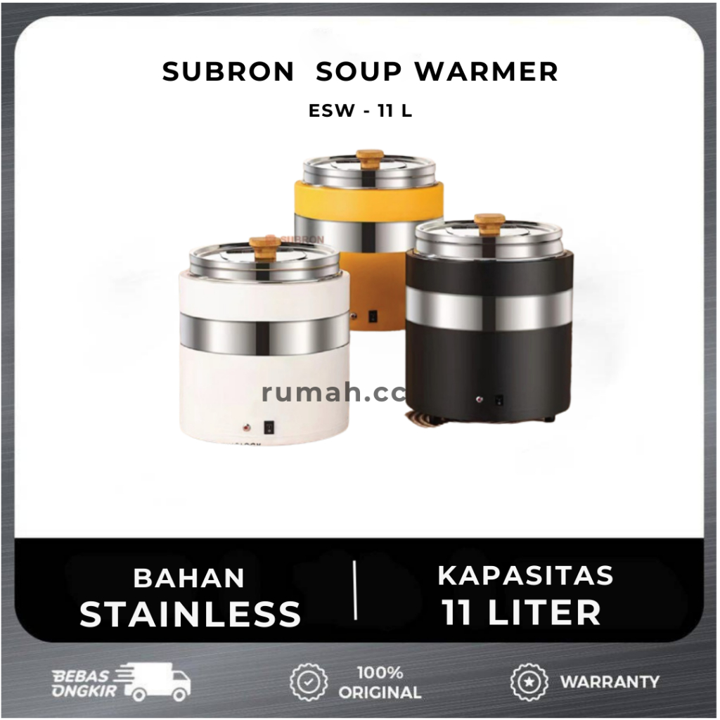 Jual SUBRON SOUP WARMER ELECTRIC - WADAH PENGHANGAT SUP BUBUR 11 LITER ...