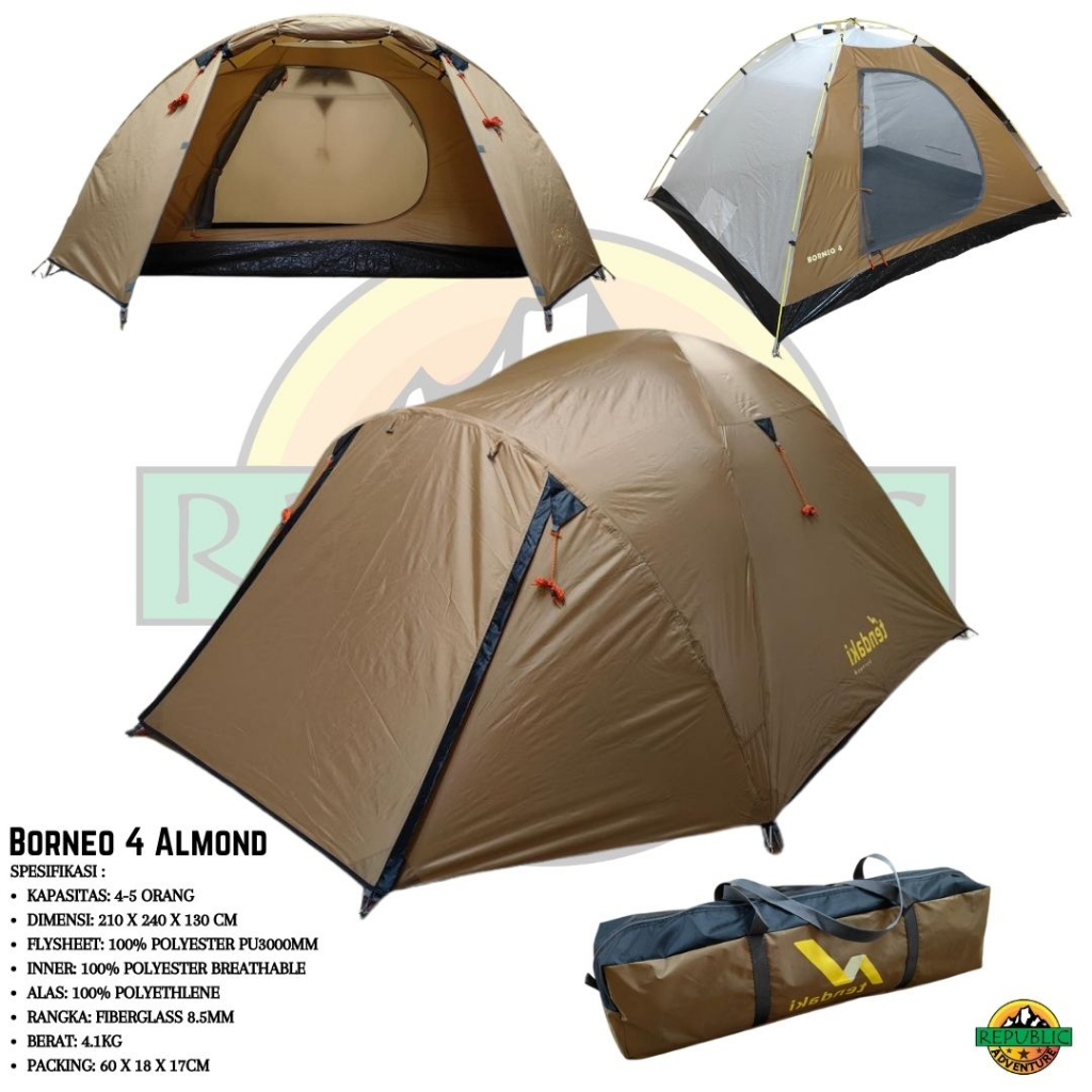 Jual TENDA KAPASITAS 4 ORANG | TENDAKI | ARUNDAYA 4+AIR | JAVA 4 LIGHT | BORNEO 3 | TENDA GREAT ...