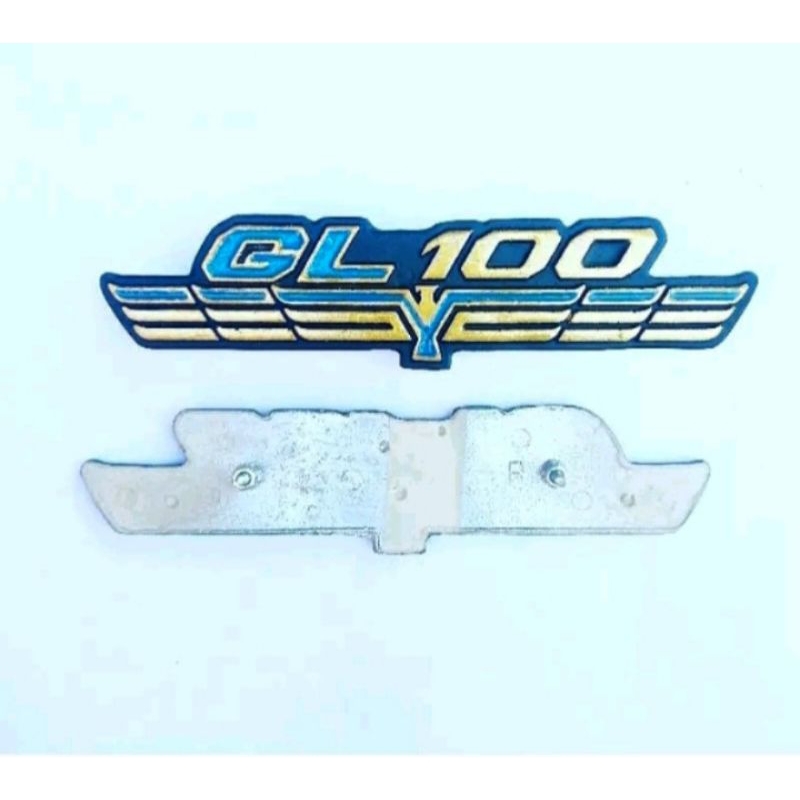 Jual emblem honda gl 100 warna biru logo box aki honda | Shopee Indonesia