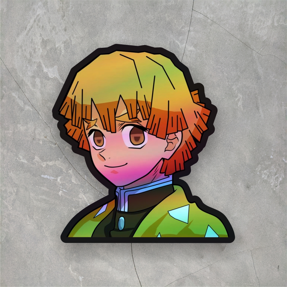Jual Sticker Stiker Anime Kimetsu No Yaiba Zenitsu Sticker case hp ...