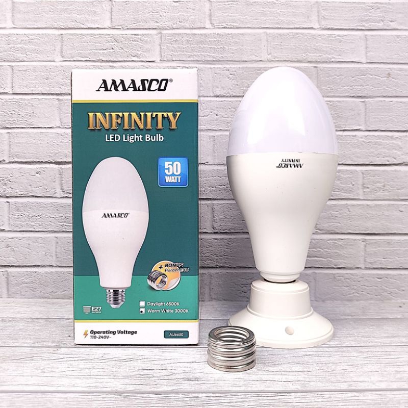Jual AMASCO INFINITY LAMPU LED BULB 50W MERCURY BISA E27 SAMA E40 ...