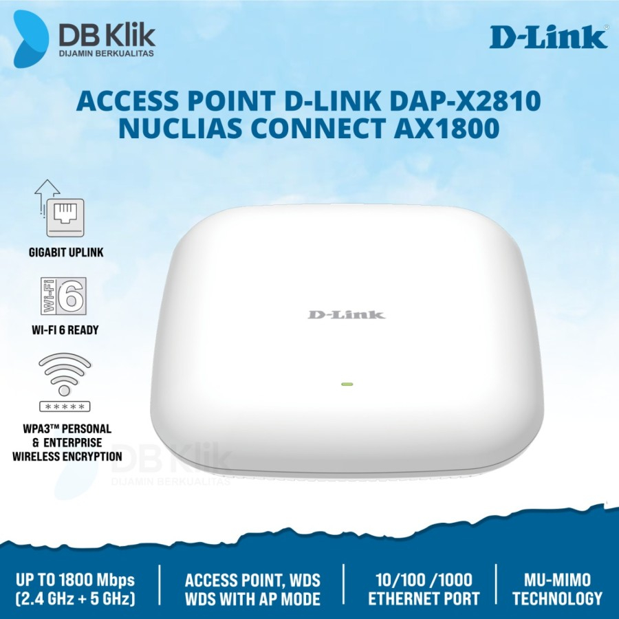 Jual Access Point D-Link DAP-X2810 Nuclias Connect AX1800 Wi-Fi 6 Dual ...