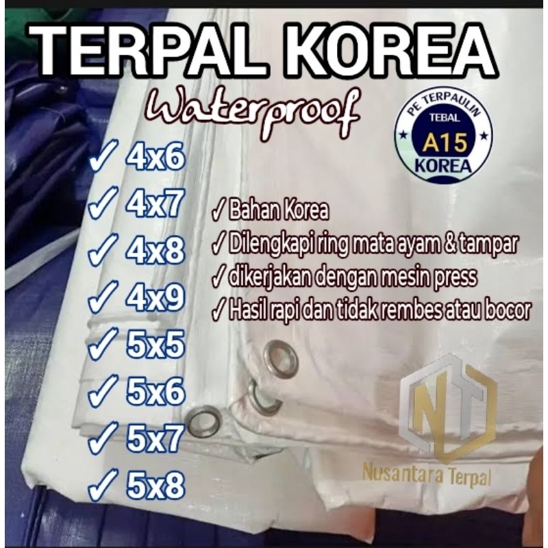 Jual Terpal A15 KOREA ,terpal warna putih tebal kuat dan tahan segala ...