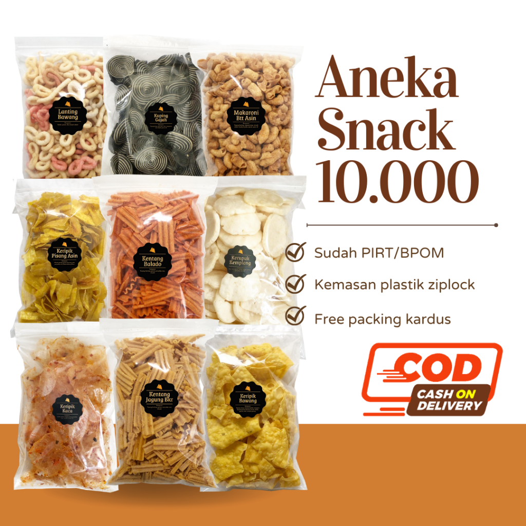 Jual [DELISH SNACKS] Aneka Snack Serba 10.000 Bebas Pilih / Cemilan ...