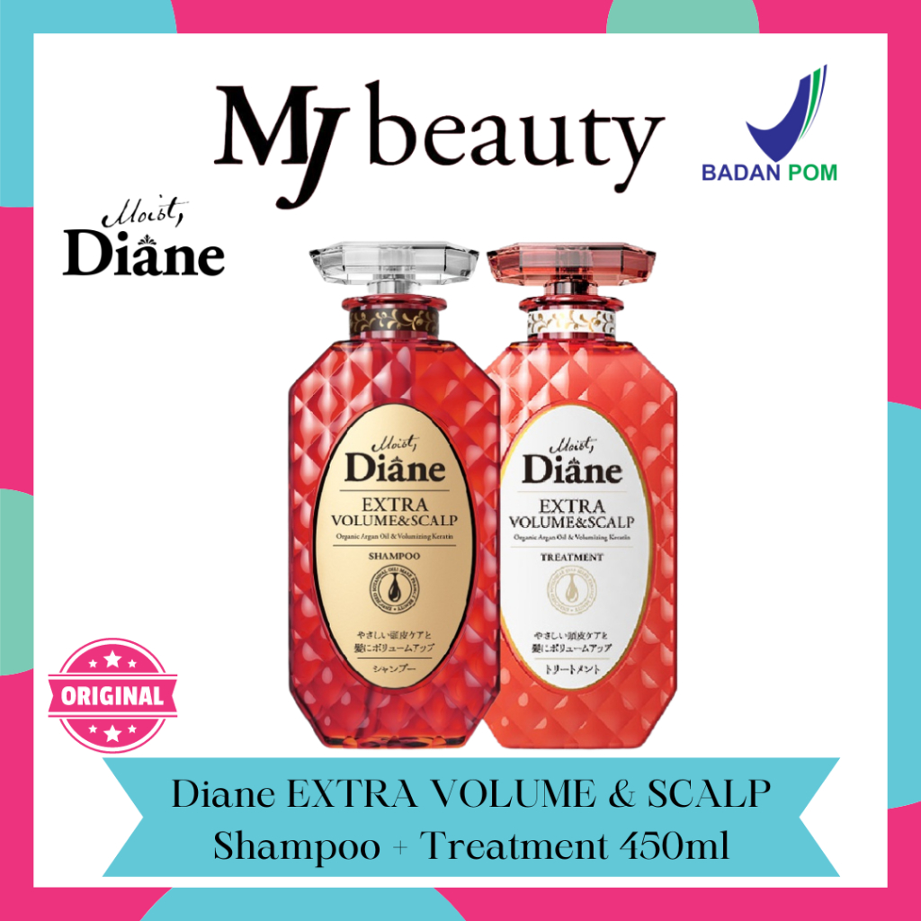 Jual Diane EXTRA VOLUME & SCALP Shampoo + Treatment 450ml (Made In ...
