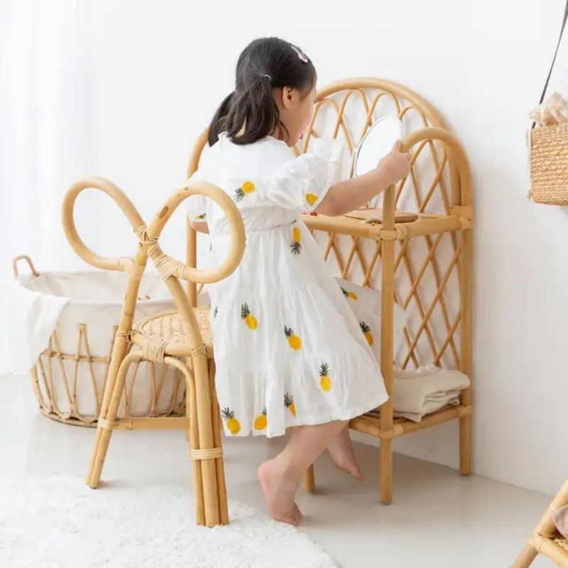 Jual Kursi Anak Rotan / Kursi Belajar Rotan | Shopee Indonesia