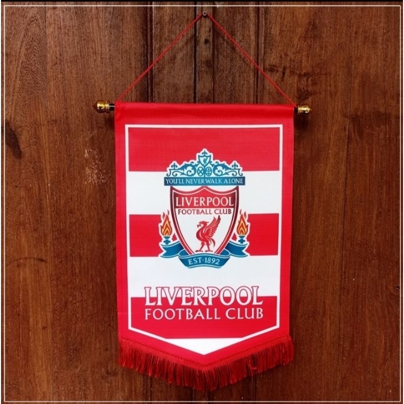 Jual vandel klub bola Liverpool bendera gantung klub bola pennant ...