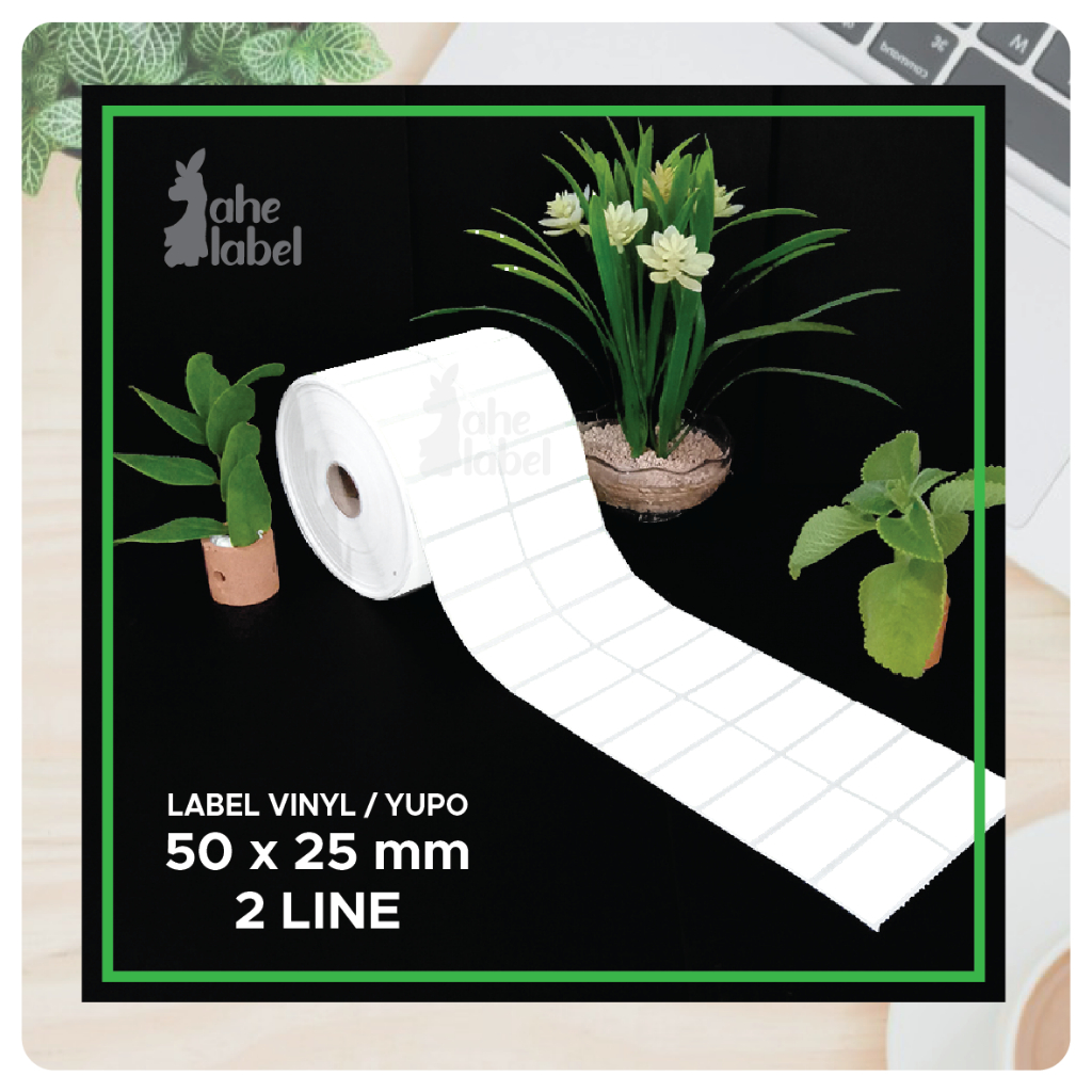 Jual LABEL YUPO 50X25 MM STIKER VINYL WARNA 50X25 MM 4500 PCS | Shopee ...