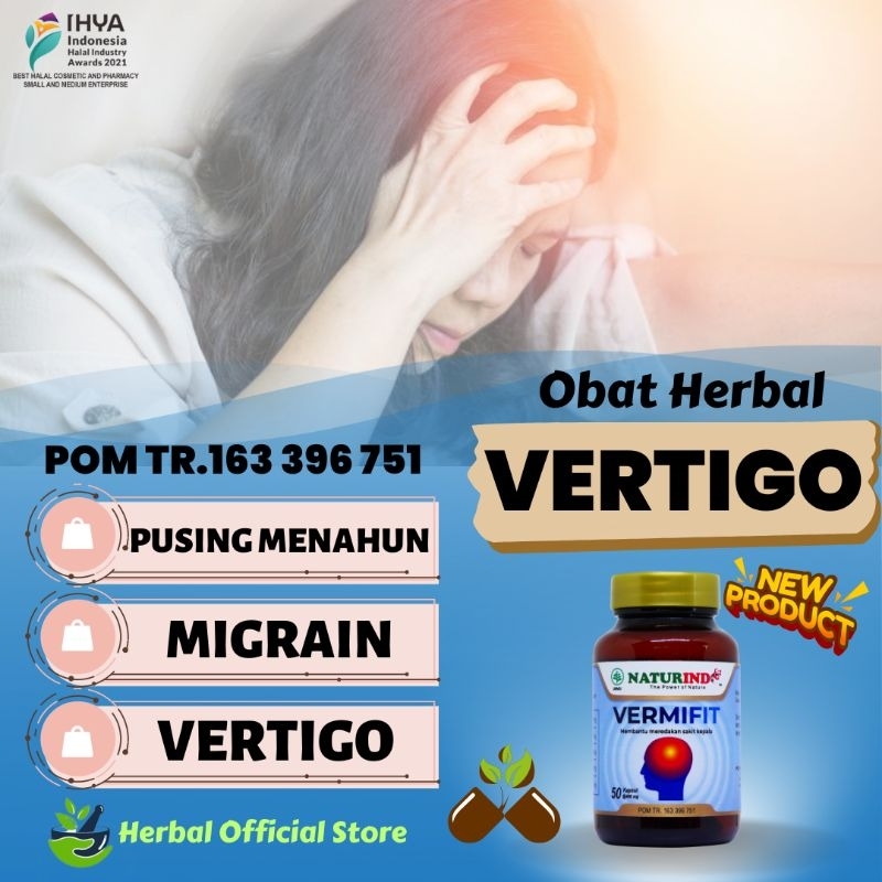Jual VERMIFIT Obat Vertigo Migrain Migren Menahun Sakit Kepala Sebelah ...