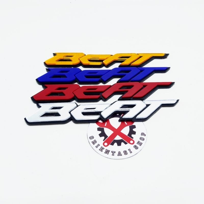 Jual LOGO BEAT 3D EMBLEM BEAT 3D STIKER TIMBUL BEAT BAHAN AKRILIK ...