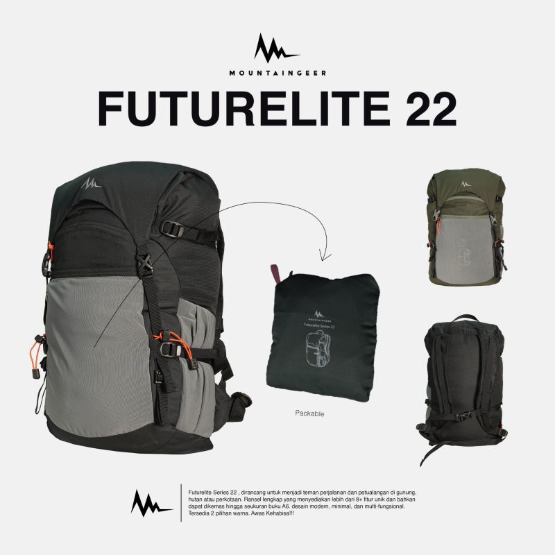 Jual Packable daypack mountaingeer FUTURELITE 22 - Tas lipat mountaingeer - Tas lipat ultralight ...
