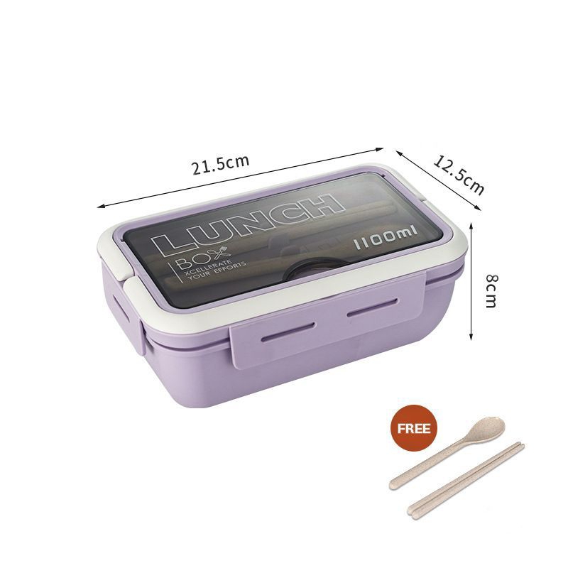 Jual Lunch Box Gagang 1100ml Kotak Makanan 1100ml Tempat Makanan Anak ...