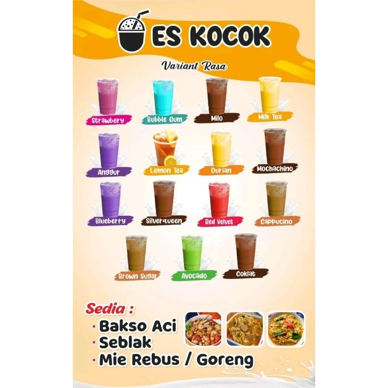 Jual SPANDUK BANNER ANEKA ES SEGER-SEGER | Shopee Indonesia